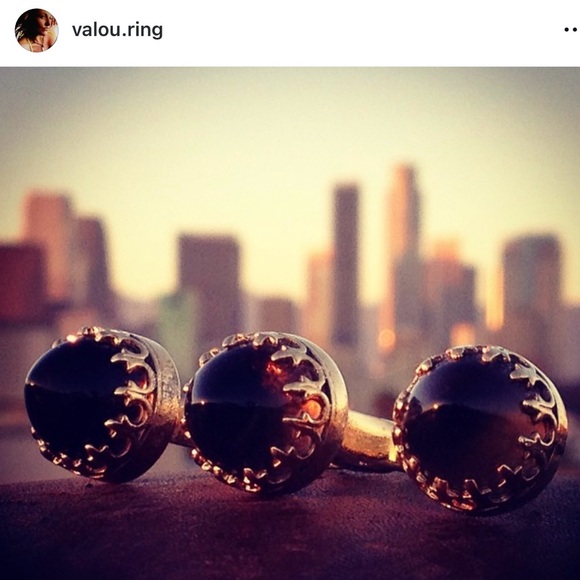 Jewelry | Valou Smokey Quartz Bullet Ring | Poshmark